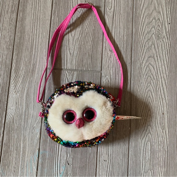 Ty | Accessories | Ty Flippables Sequin Owen The Owl 9 Fashion Purse 6 ...